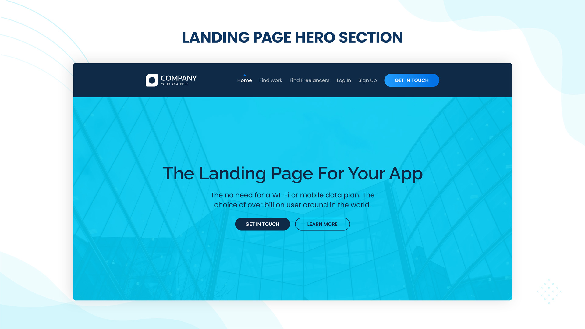 Modern Hero Section Style 02 - kitsWind