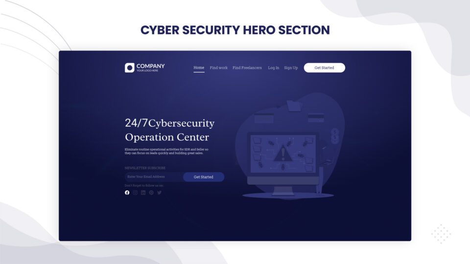 Modern Hero Section Style 04 - kitsWind