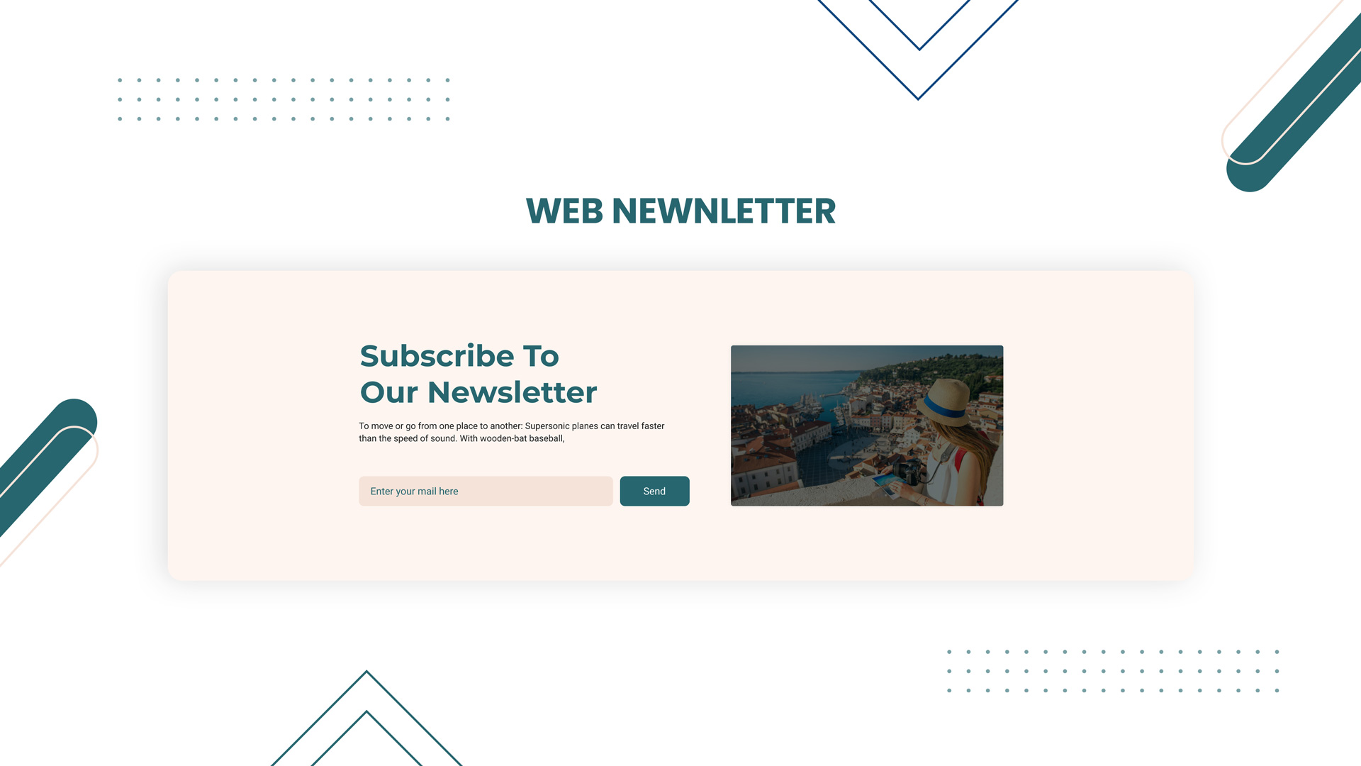 Modern Newsletter Section Style 01 - kitsWind