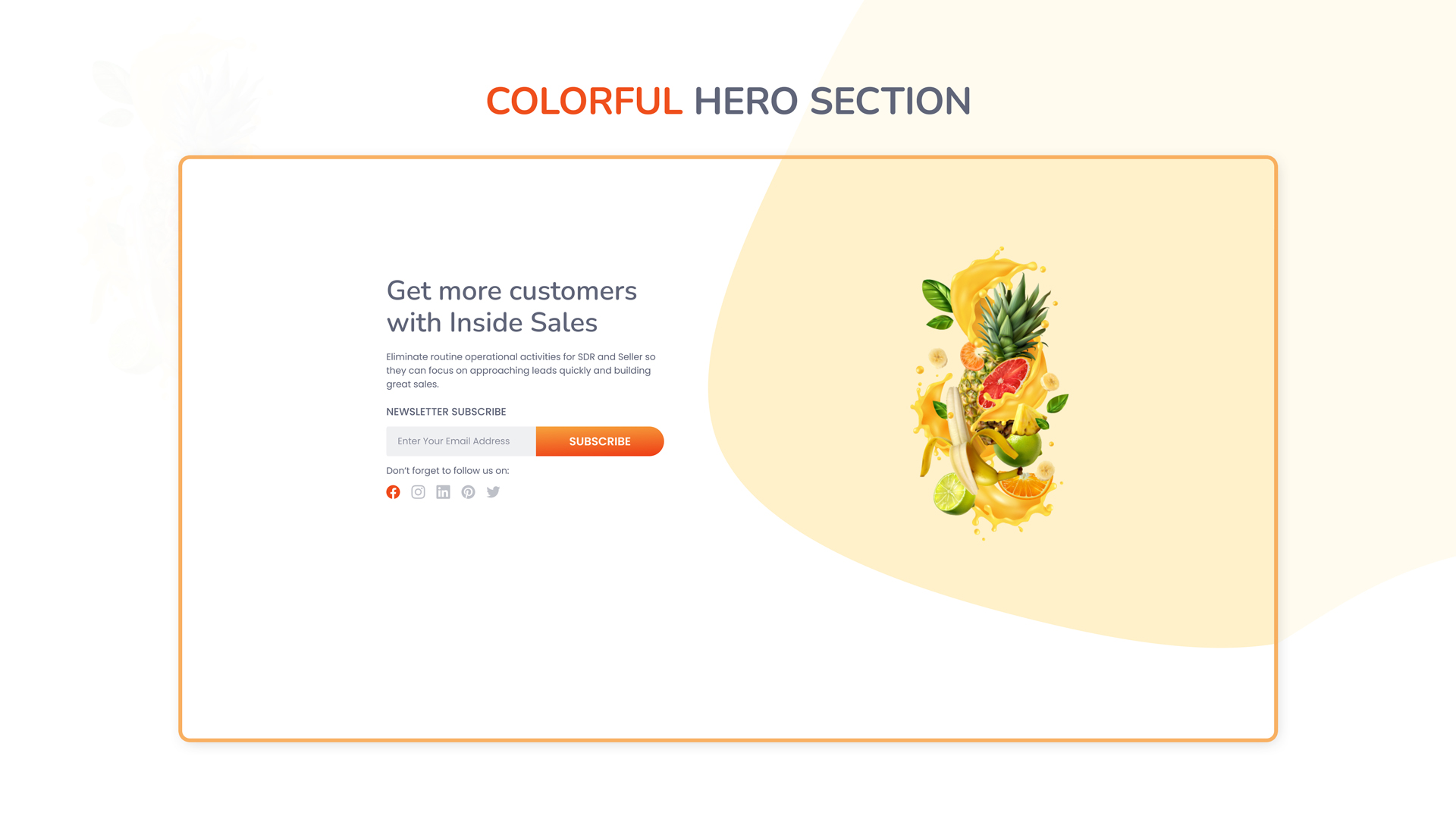 Colorful Hero Section Style 02 - kitsWind