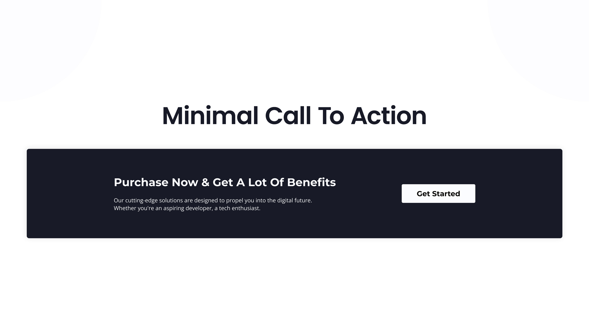 Minimal Call To Action Style 04 - kitsWind