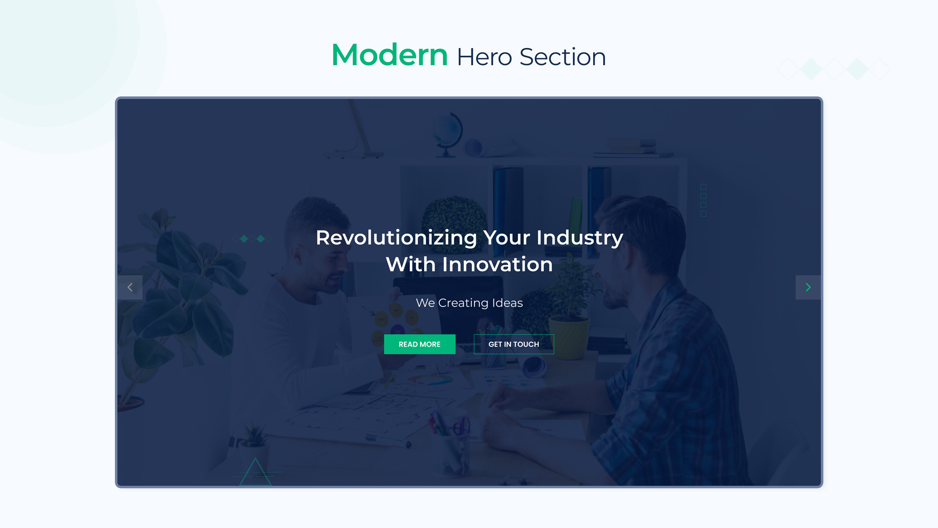 Modern Hero Section Style 11 - kitsWind