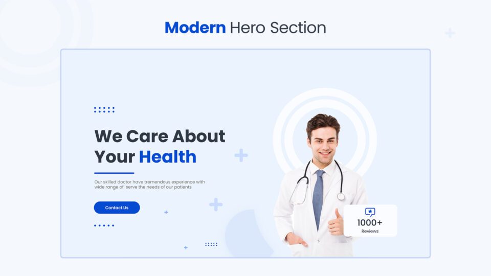 Modern Hero Section Style 12 - kitsWind