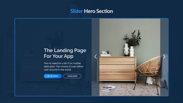 Slider Hero Section Style 01 - kitsWind