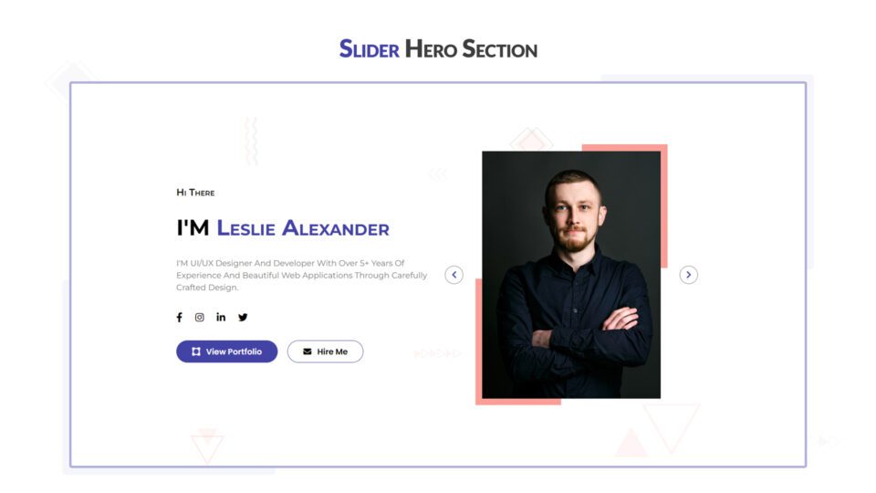 Slider Hero Section Style 04 - kitsWind