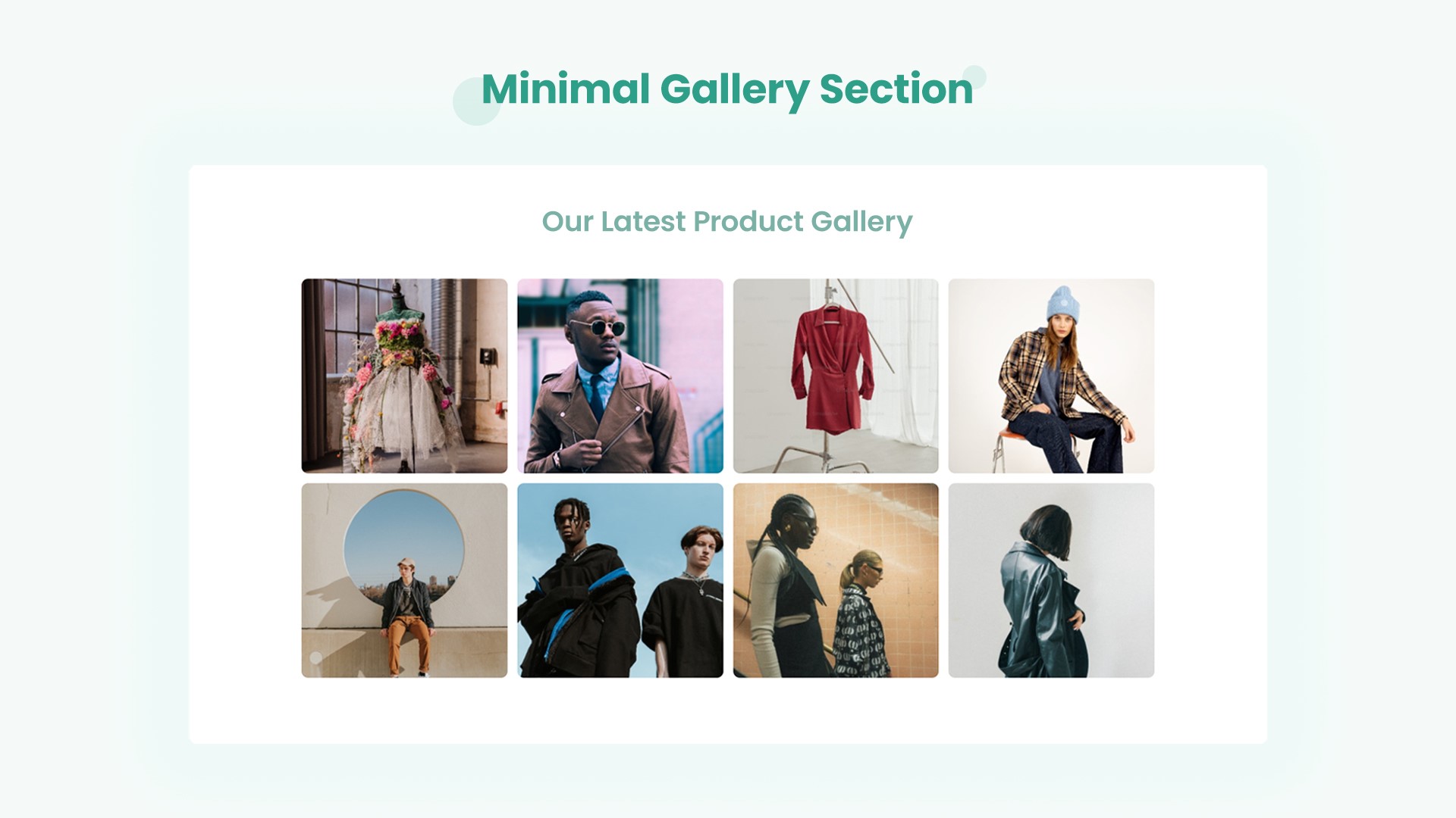 Minimal Gallery Section Style 06 - kitsWind