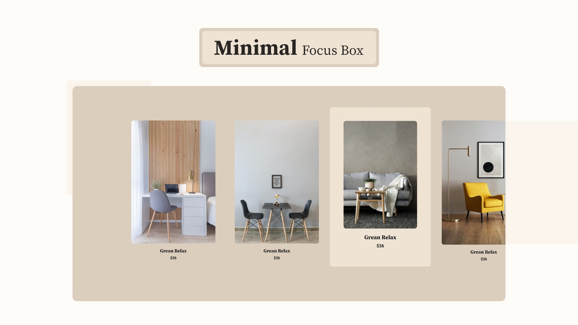 Minimal Focus Box Section Style 01 - kitsWind