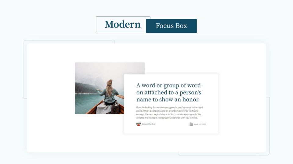 Modern Focus Box Section Style 01 - kitsWind