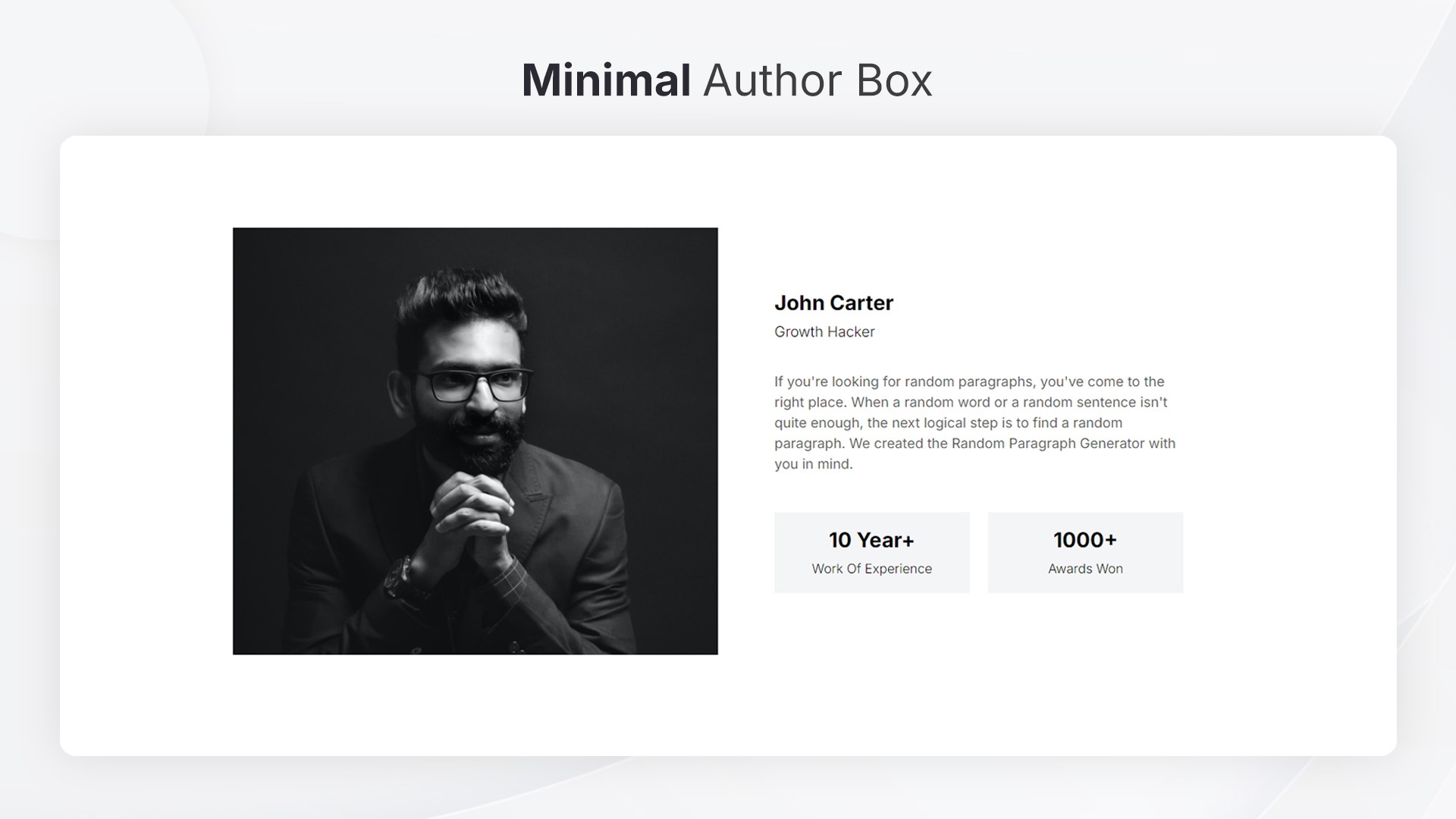 Minimal Author Box Section Style 01 - kitsWind