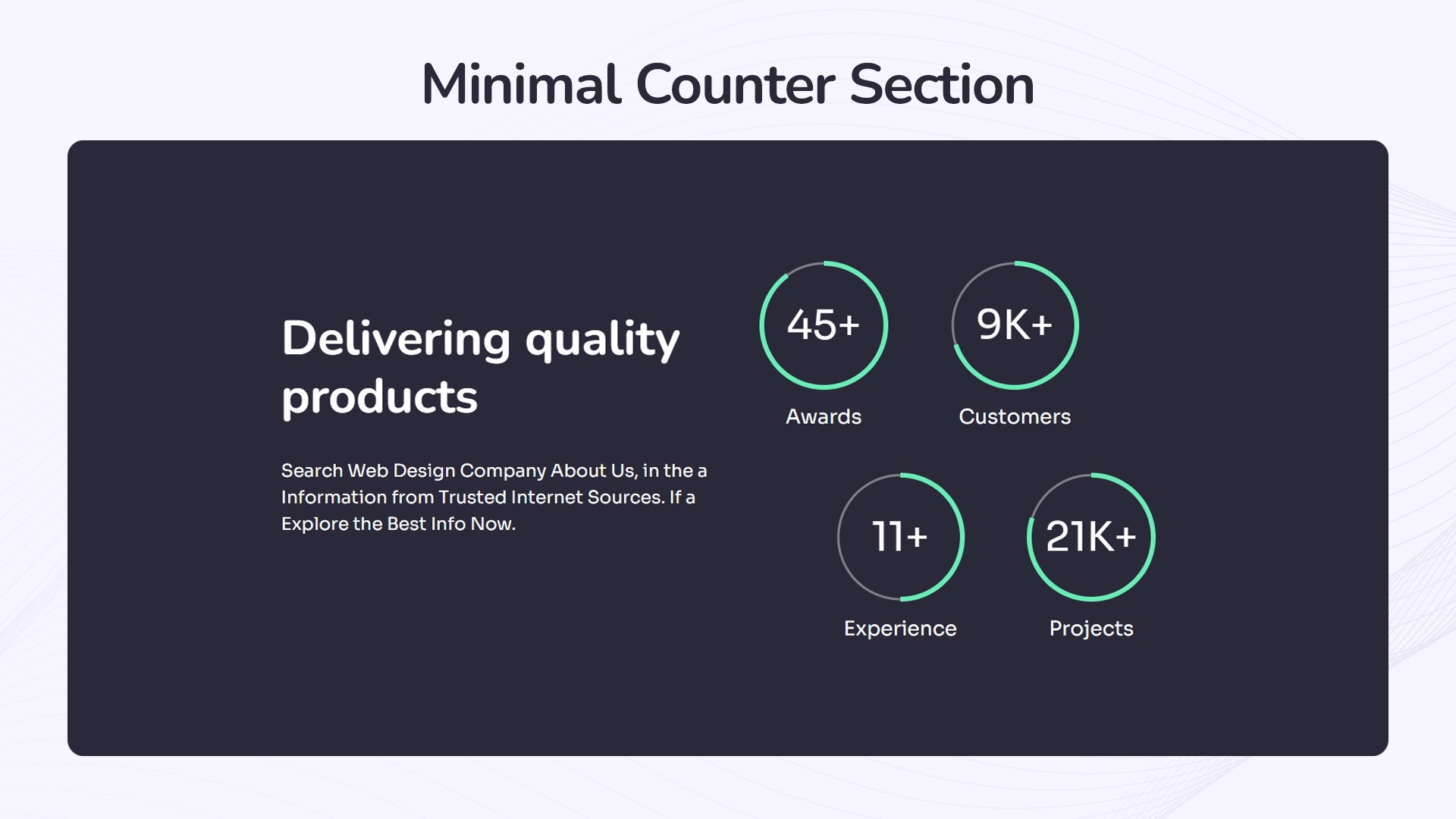 Minimal Counter Section Style 05 - kitsWind