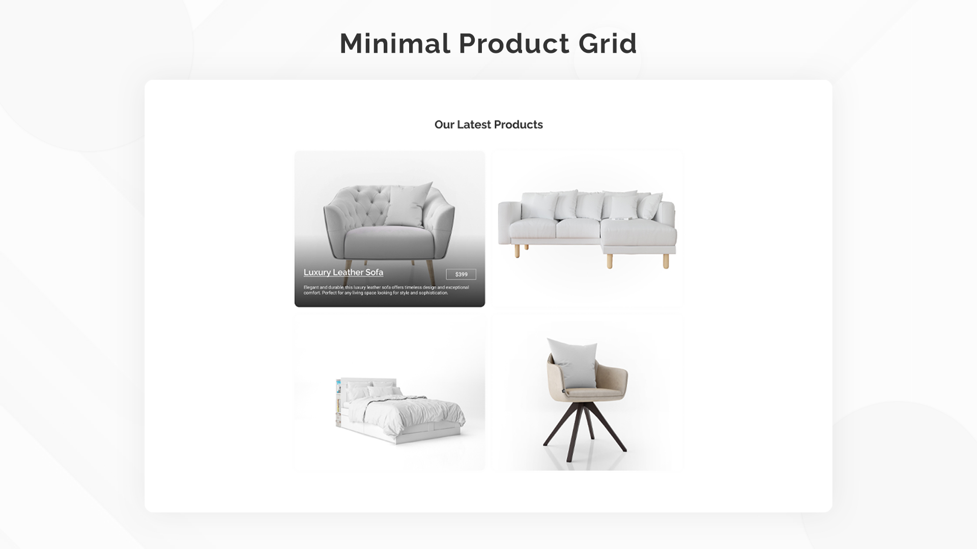Minimal Product Grid Section Style 01 - kitsWind