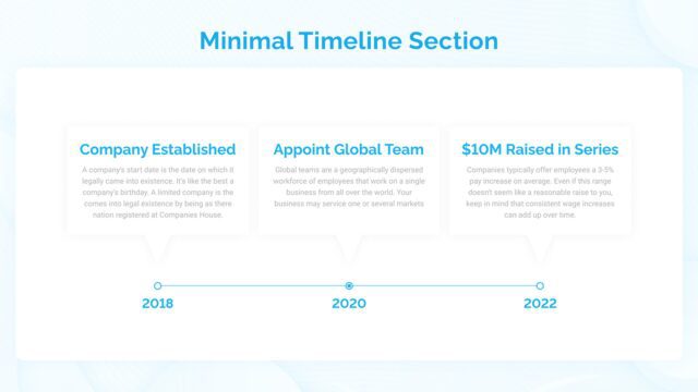 Minimal Timeline Section Style 01 - kitsWind