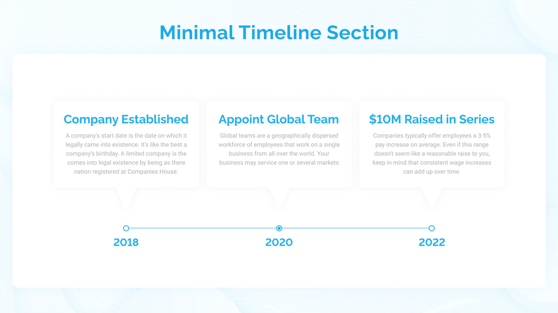 Minimal Timeline Section Style 01 - kitsWind