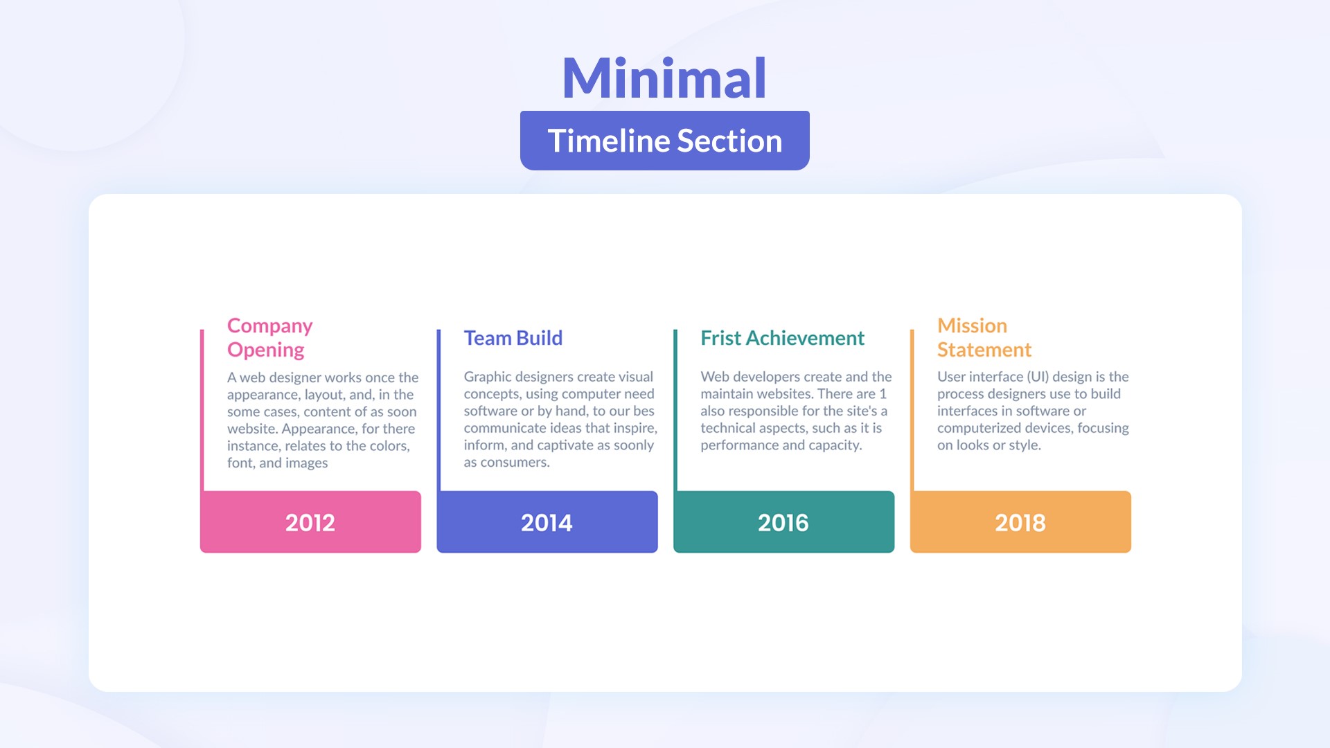 Minimal Timeline Section Style 05 - kitsWind